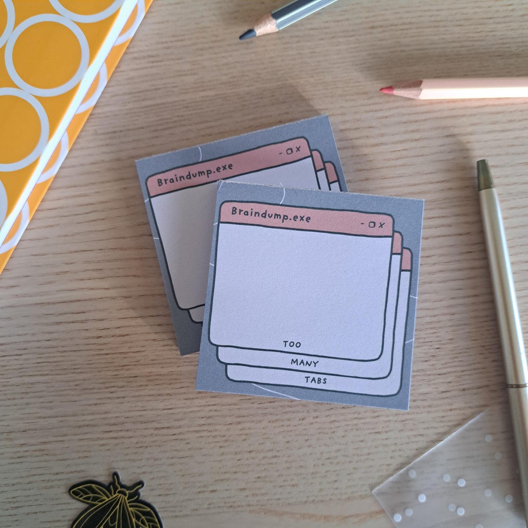 Pocket Brain Dump Notepad – Small Adhd-friendly Planner - Etsy