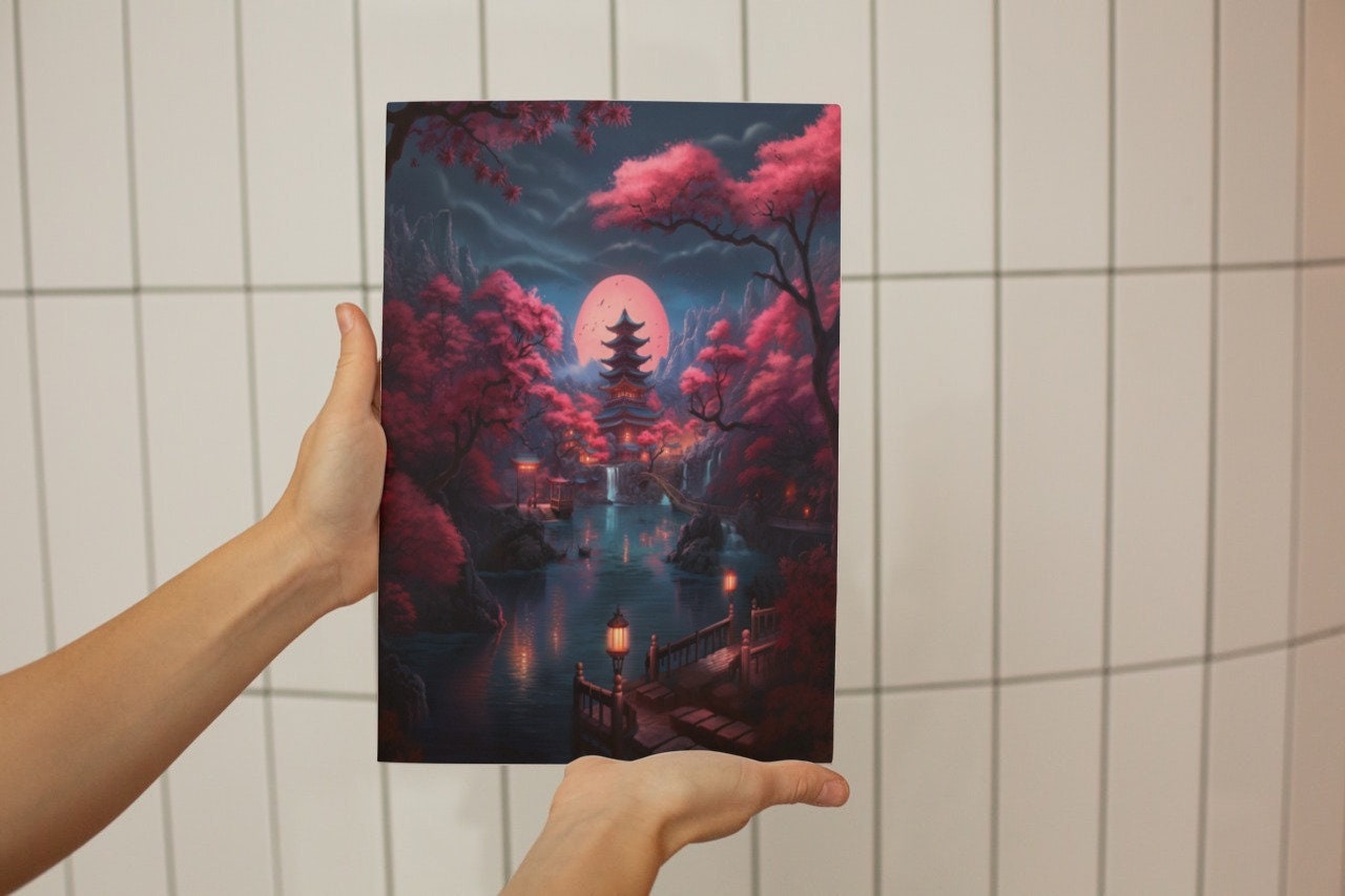 Japanese Cherry Blossom Printable Poster Unique Printable - Etsy
