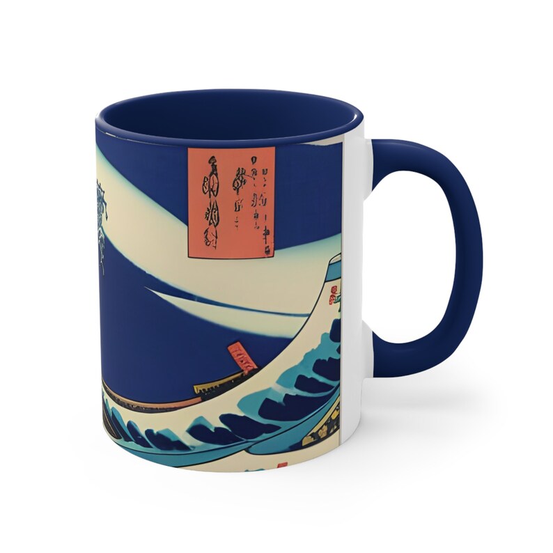 Ocean Wave Ukiyo-e, Ocean Design, Coffee Mug, Unique Mug, Gift Mug ...