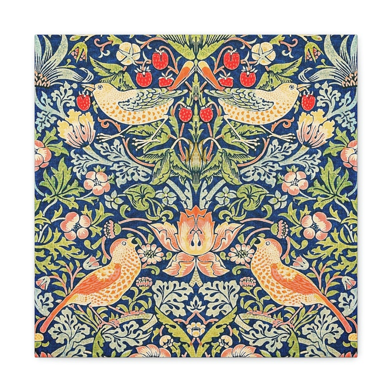 William Morris Famous Strawberry Thief, Strawberry Artwork, William ...