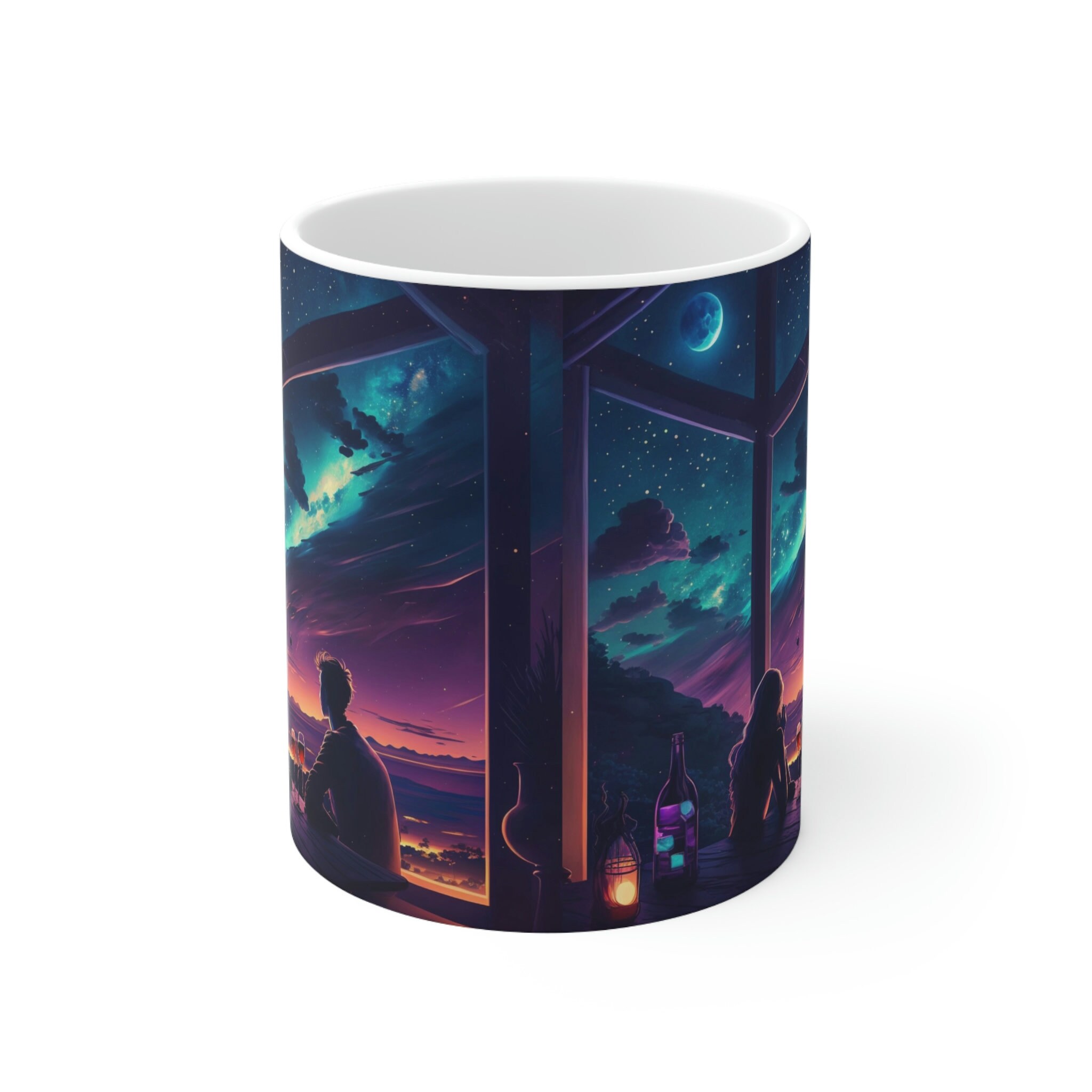 Starlight Mug, Valentine's Day Couples Gift Mug, Star Gazing Night Time ...