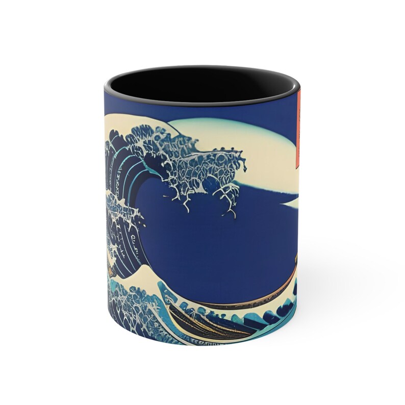 Ocean Wave Ukiyo-e Ocean Design Coffee Mug Unique Mug Gift - Etsy