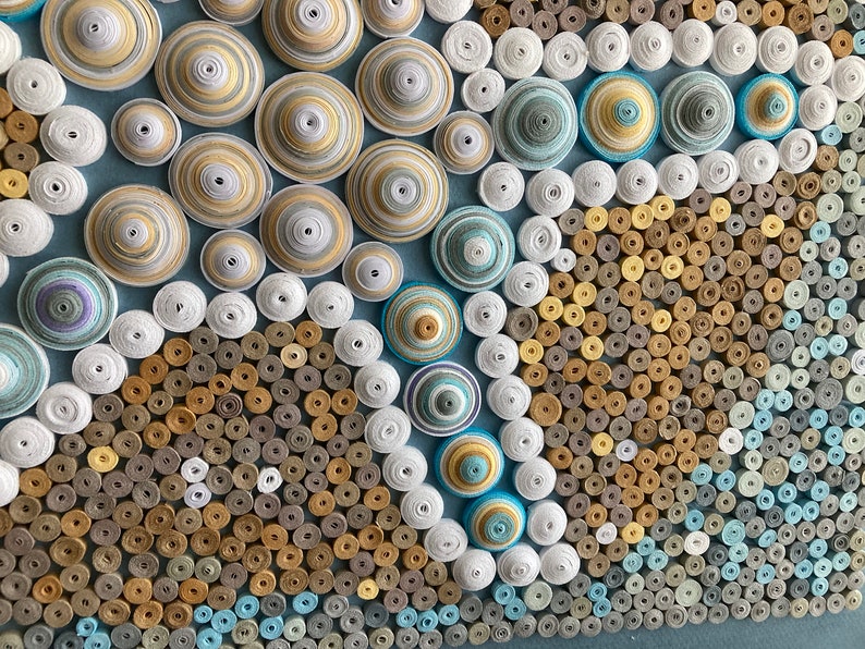 Serene Beach Starfish 3D Wall Art Handcrafted Quilled Paper Design ...