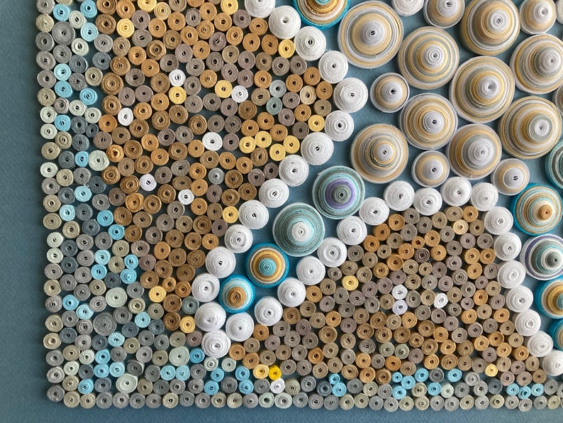 Serene Beach Starfish 3D Wall Art Handcrafted Quilled Paper Design ...