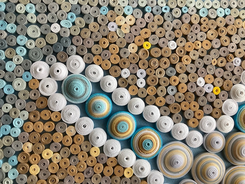 Serene Beach Starfish 3D Wall Art Handcrafted Quilled Paper Design ...