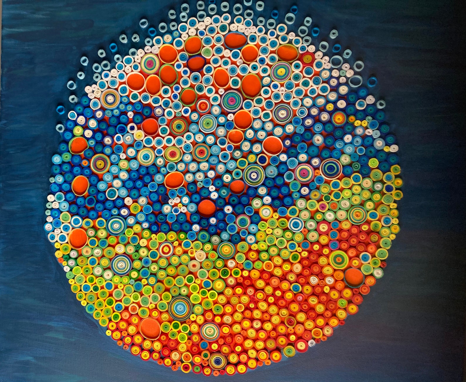 Mesmerizing Underwater Coral Reef 3D Wall Art - Handcrafted Quilled ...