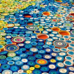 Mesmerizing Underwater Coral Reef 3D Wall Art - Handcrafted Quilled ...