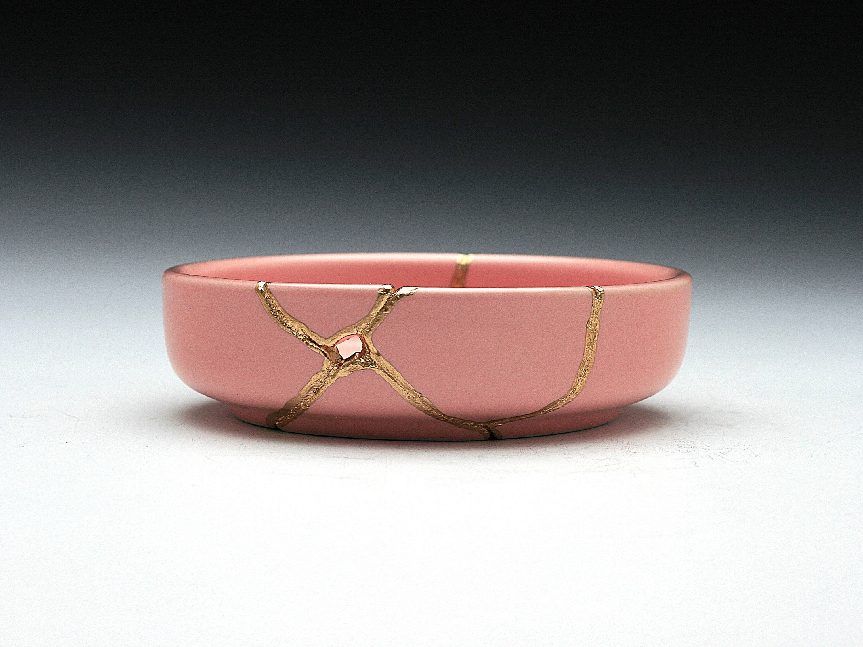 Kintsugi Bowl, Wabi Sabi, Pink Kintsugi Bowl, Handmade Gift, Sympathy ...