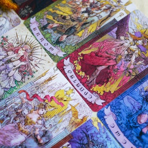 FFXIV Astrologian Tarot Cards, FF14 Final Fantasy 14 Astrologian Card ...