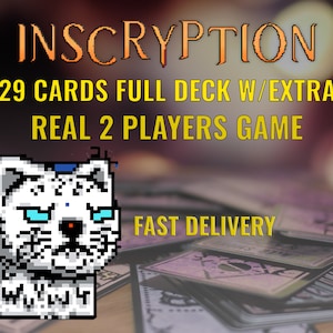 Inscryption Card Game With 229 Cards. REAL 2 Players Game W/extras - Etsy