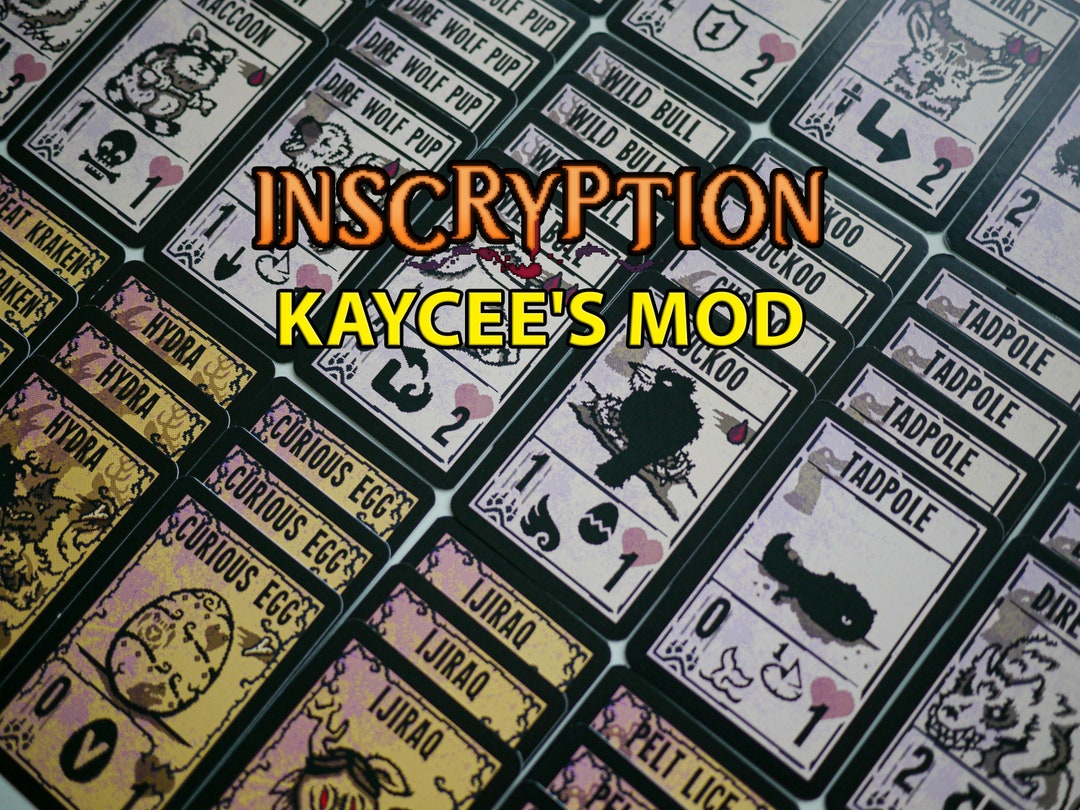 Inscryption Kaycees Mod Game Cards Etsy