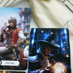 FFXIV Astrologian Tarot Cards, FF14 Final Fantasy 22 Astrologian Card ...