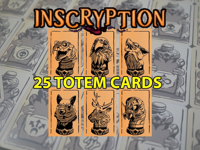 Inscryption Game Cards Totems, the Animal Totem of Inscryption Tabletop ...