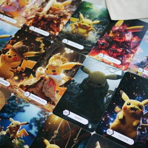 Pokemon Tarot Cards, Pikachu Major Arcana Tarot Deck for Collectors - Etsy