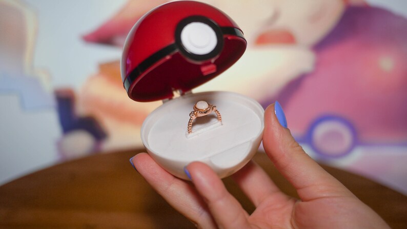 Pokemon Pokeball Ring Box Pokemon Inspired Ring Box Classic - Etsy