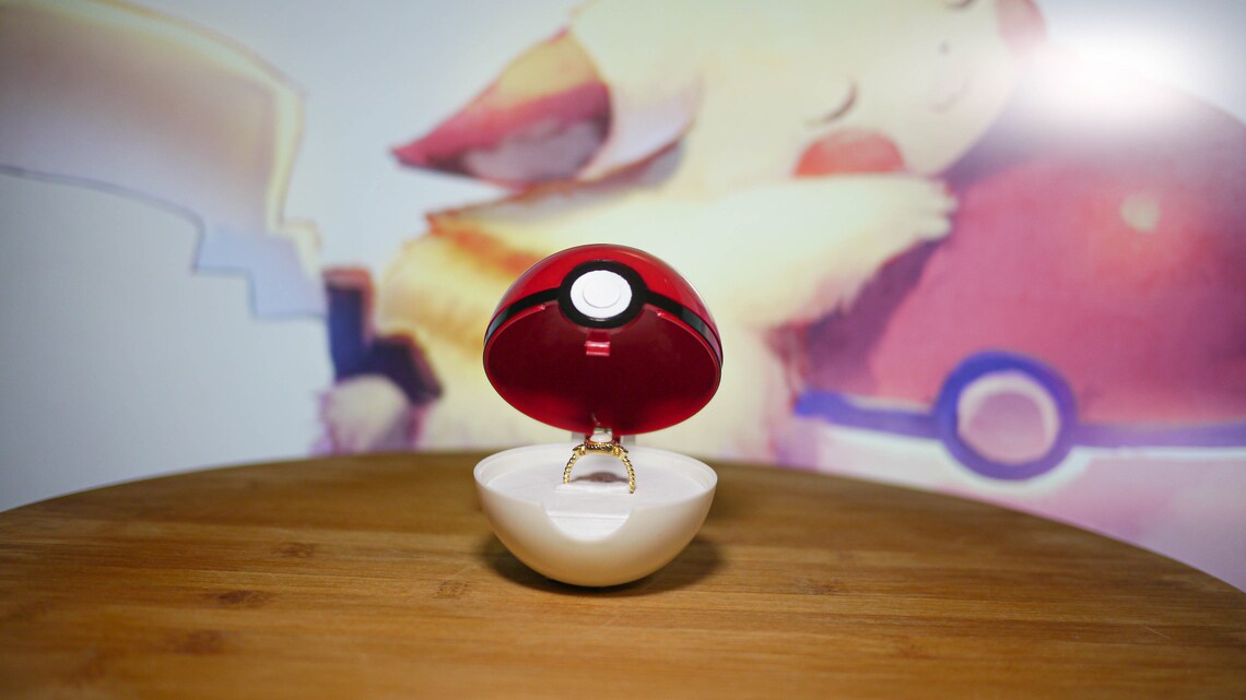 Pokemon Pokeball Ring Box Pokemon Inspired Ring Box Classic - Etsy