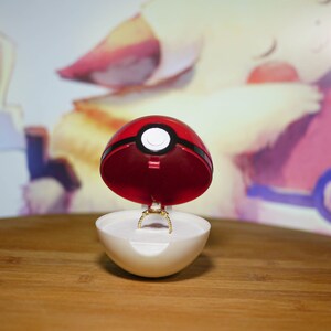 Pokemon Pokeball Ring Box, Pokemon Inspired Ring Box, Classic, Love ...