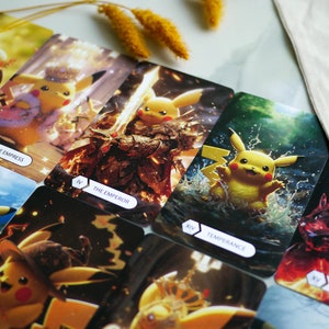 Pokemon Tarot Cards, Pikachu Major Arcana Tarot Deck for Collectors - Etsy