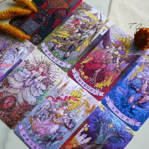 FFXIV Astrologian Tarot Cards, FF14 Final Fantasy 14 Astrologian Card ...