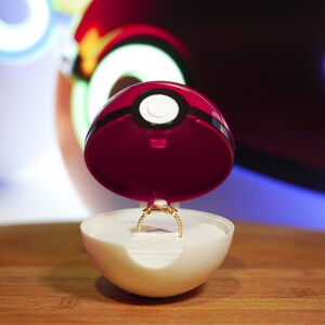 Pokemon Pokeball Ring Box, Pokemon Inspired Ring Box, Classic, Love ...