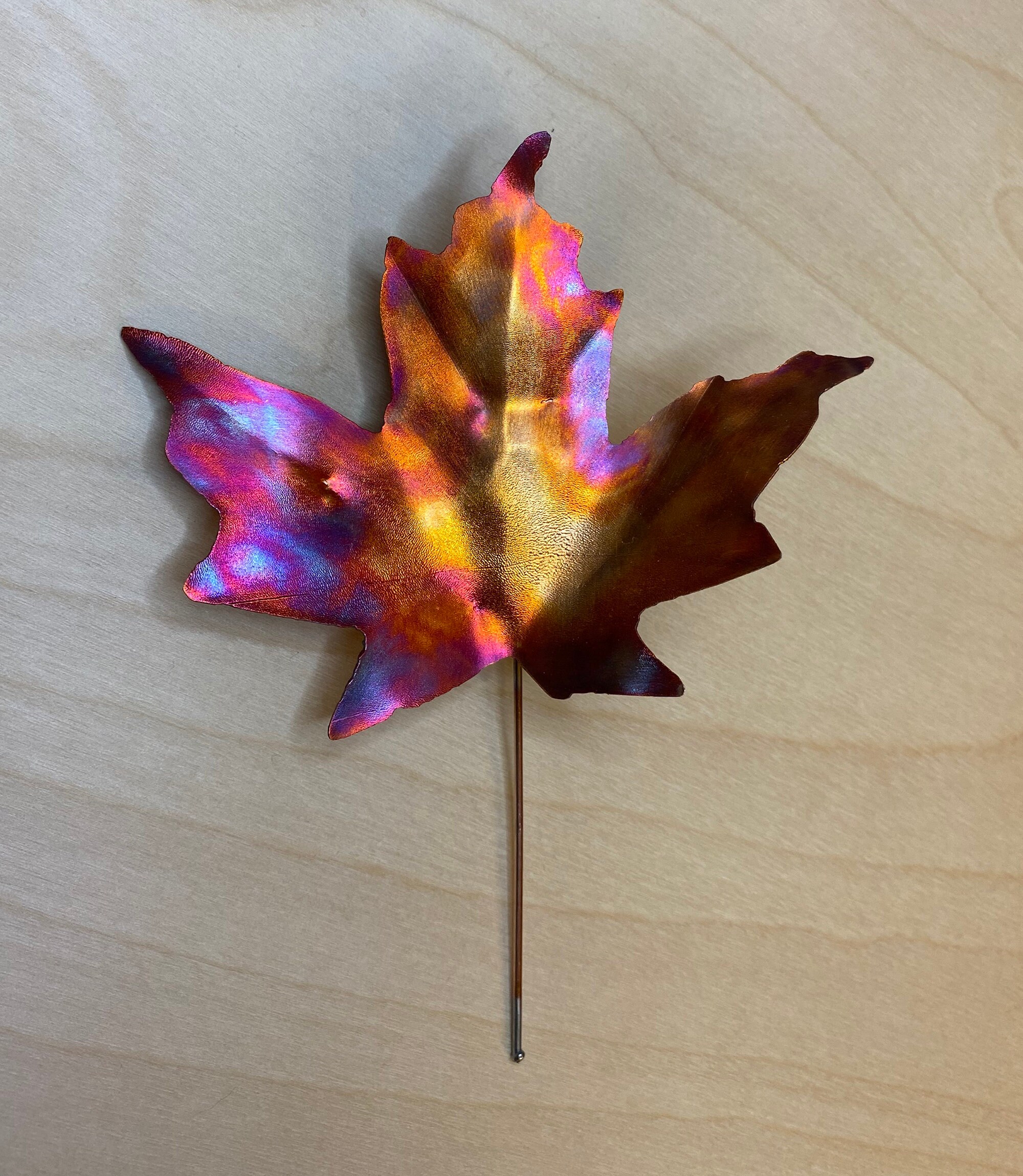 Copper Sugar Maple Leaf Handmade Autumn Decoration Thanksgiving Decor ...