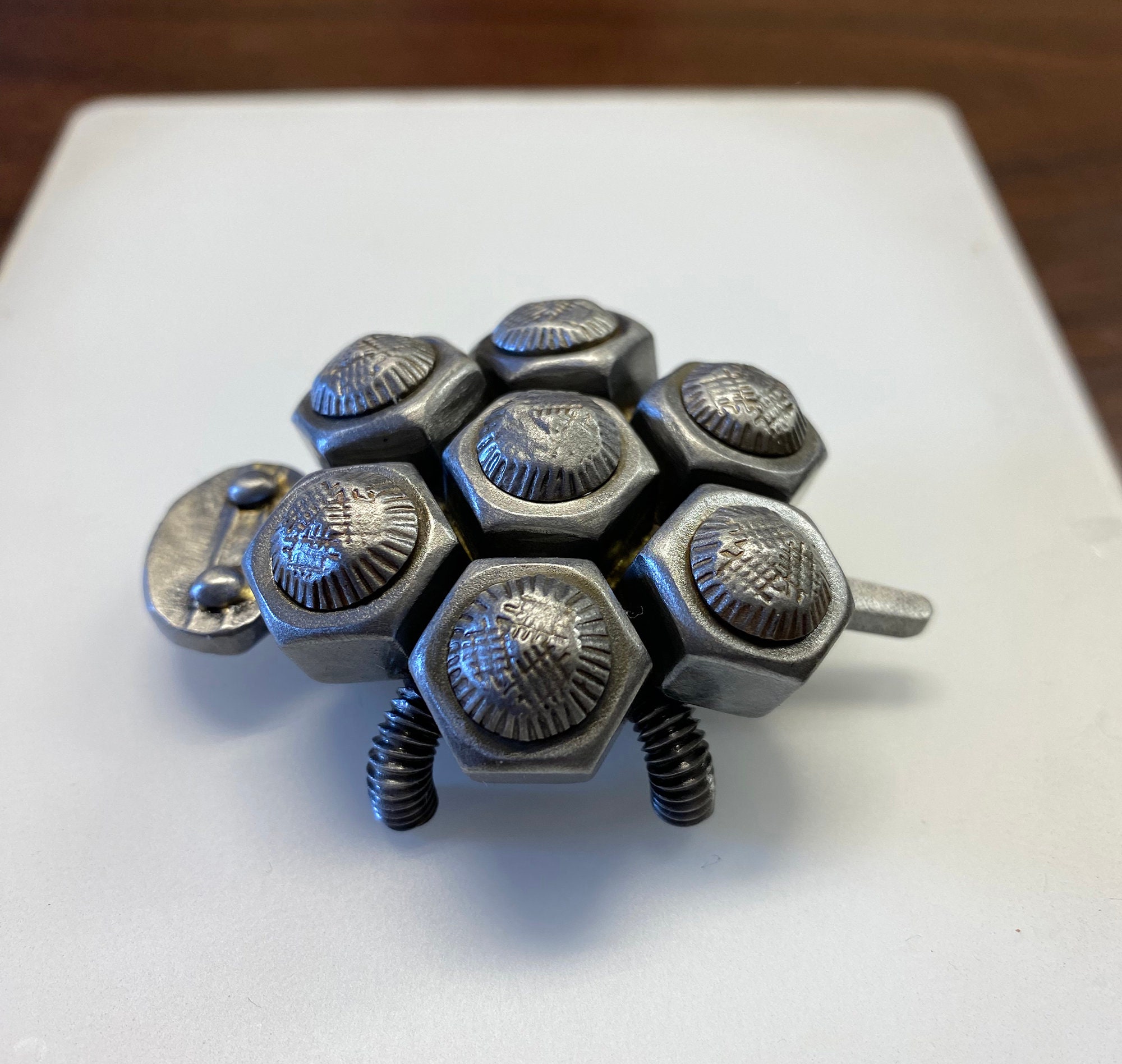Turtle Scrap Art Nuts Bolts Turtle Lover Gift Stocking Stuffer Desk ...