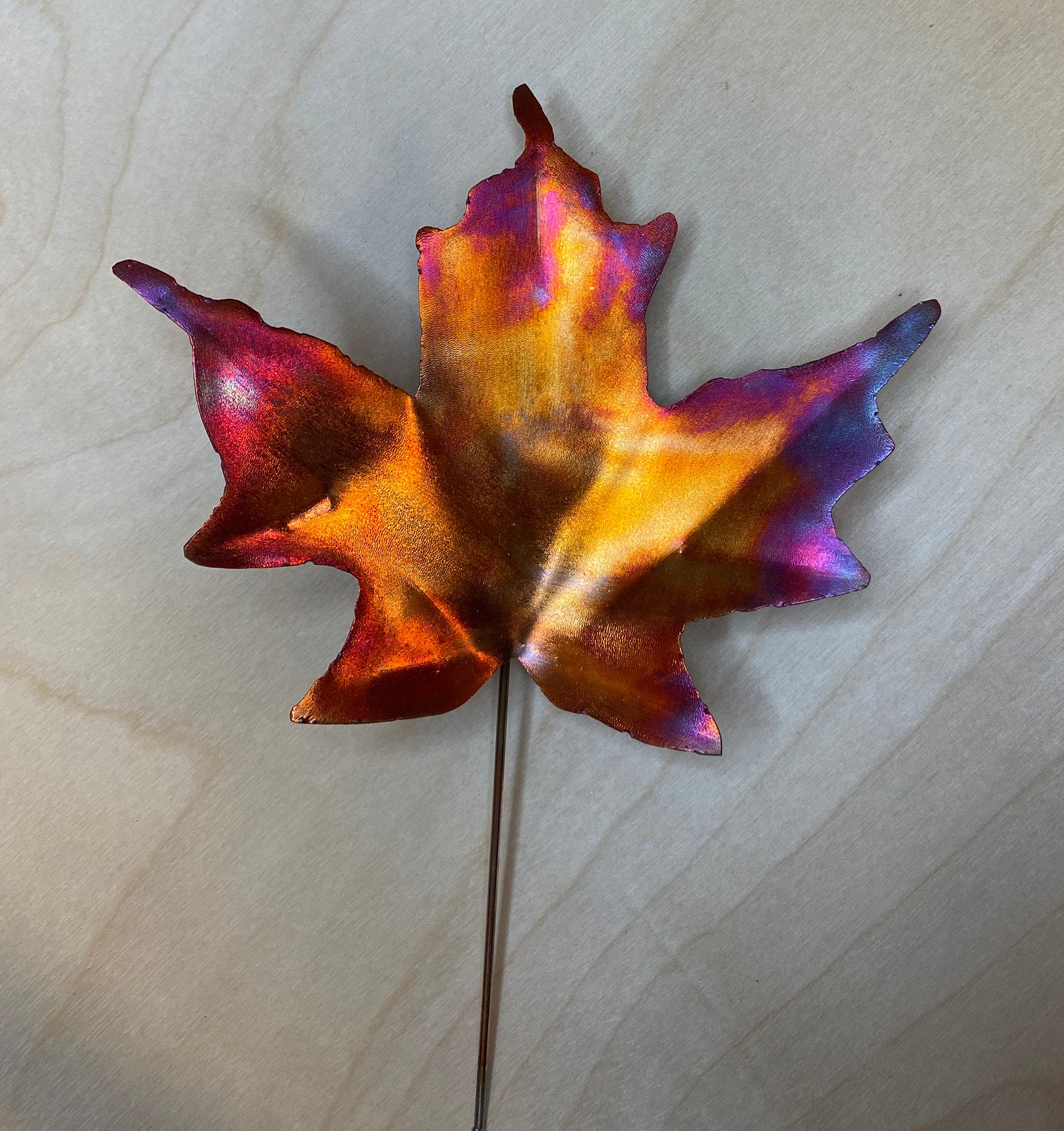 Copper Sugar Maple Leaf Handmade Autumn Decoration Thanksgiving Decor ...