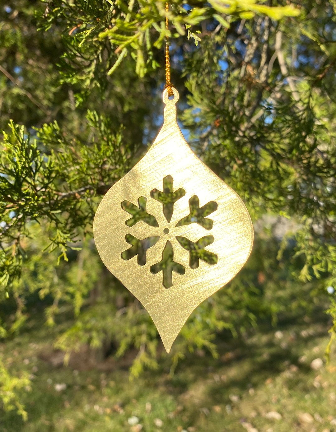 Christmas Ornament Solid Brass Christmas Gift Tree Decor Mantel ...