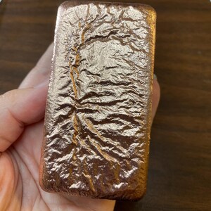 Hand Poured Copper Ingot Copper Bar 7th Anniversary Gift Smelted Copper ...