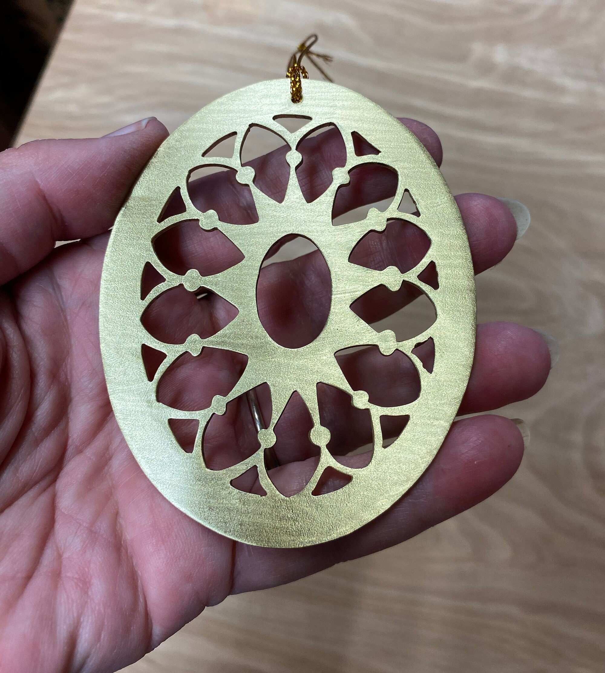 Christmas Ornament Solid Brass Christmas Gift Tree Decor - Etsy