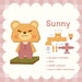 DIY Printable Cutout Cottage Bear Set of 3, DIY Paper Toy, Digital ...