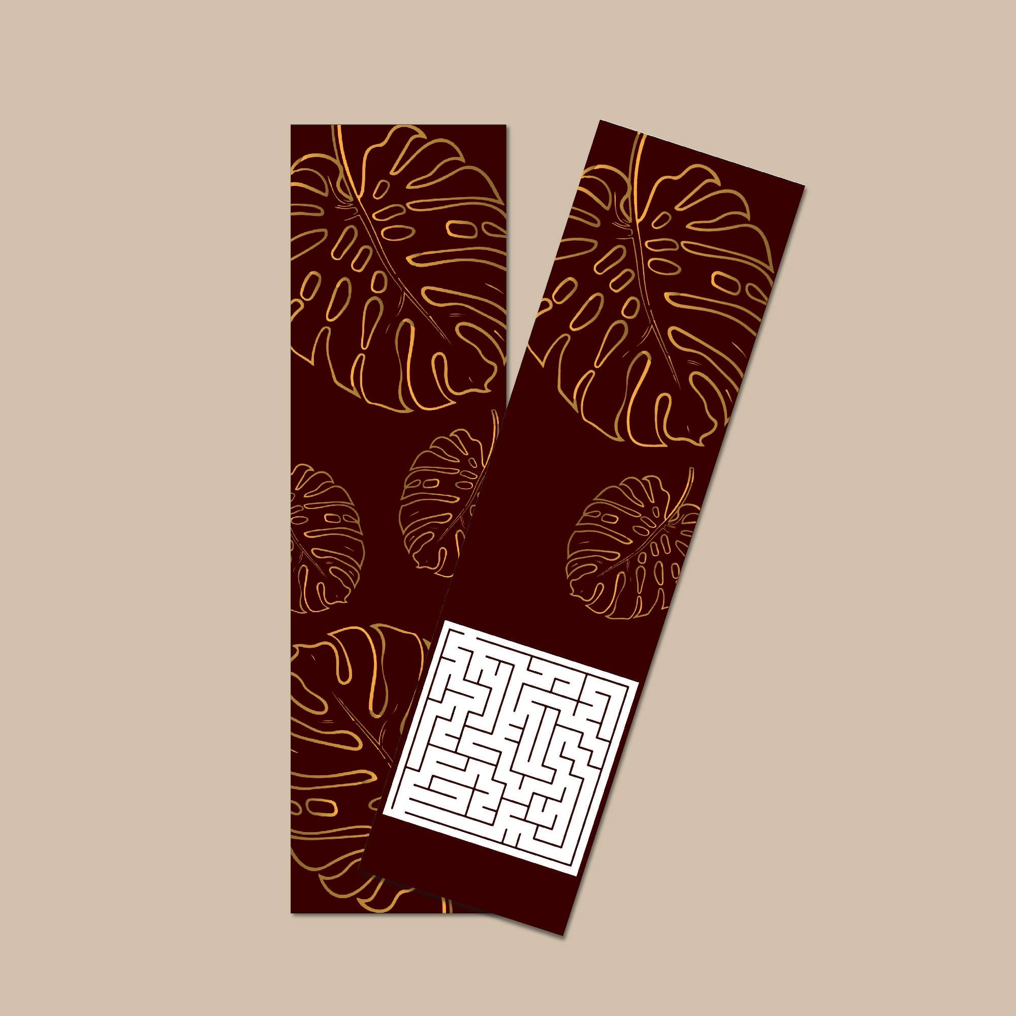 PRINTABLE BOOKMARK SET - Maze Puzzle - Nature Design - Etsy