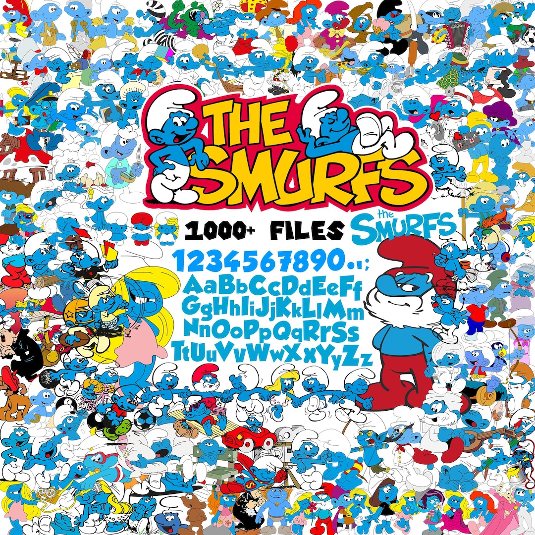 Smurfs PNG Bundle, the Smurfs SVG Bundle, Smurfs Birthday, Smurfs Svg ...