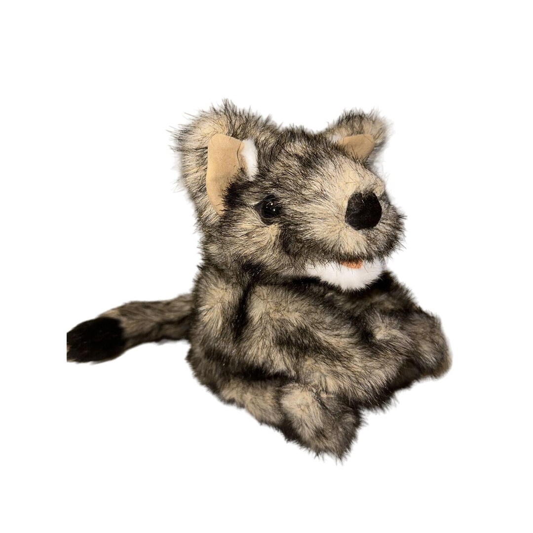 Folkmanis Small Coyote Hand Puppet Plush 9 Stuffed Wolf - Etsy