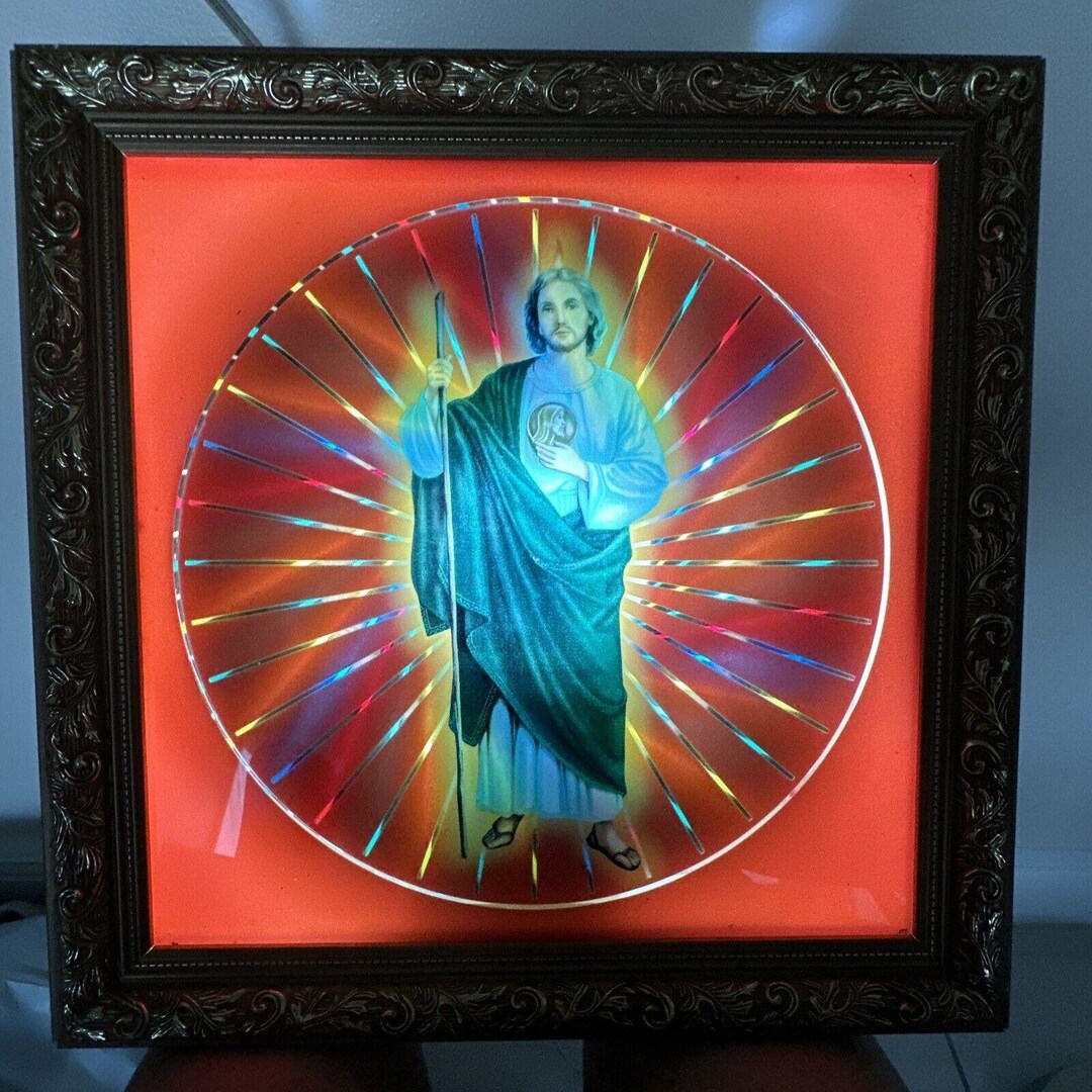 Psychedelic St. Jude Spinning Light up Wall Lamp WORKS Mintcond 13 ...