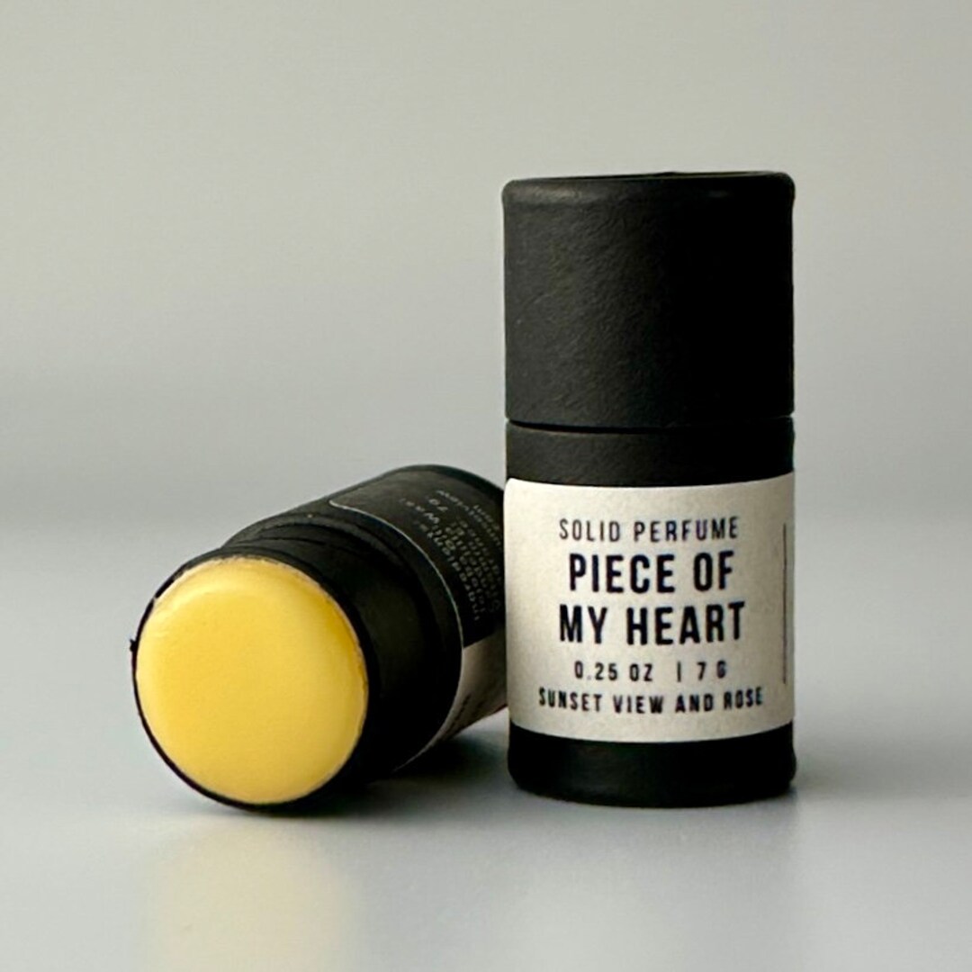 Piece of My Heart Solid Perfume | Moss + Geranium + Patchouli Scented Perfume - Etsy