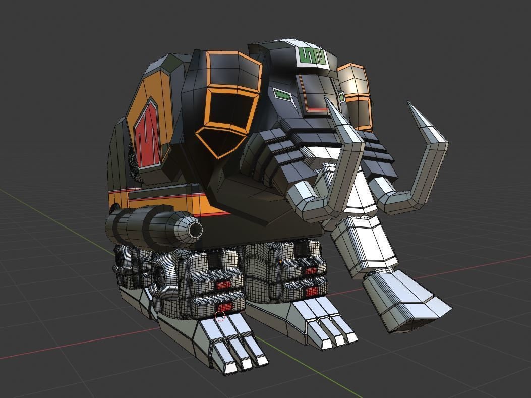 Mastodon Dinozord Figure - Etsy