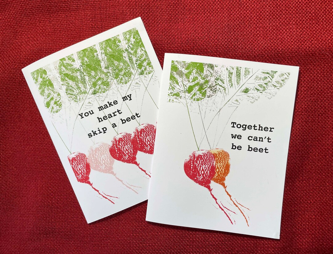 Valentine, Anniversary, Special Friend Beet-theme, Beet-pun, Nature Printed Card - Etsy