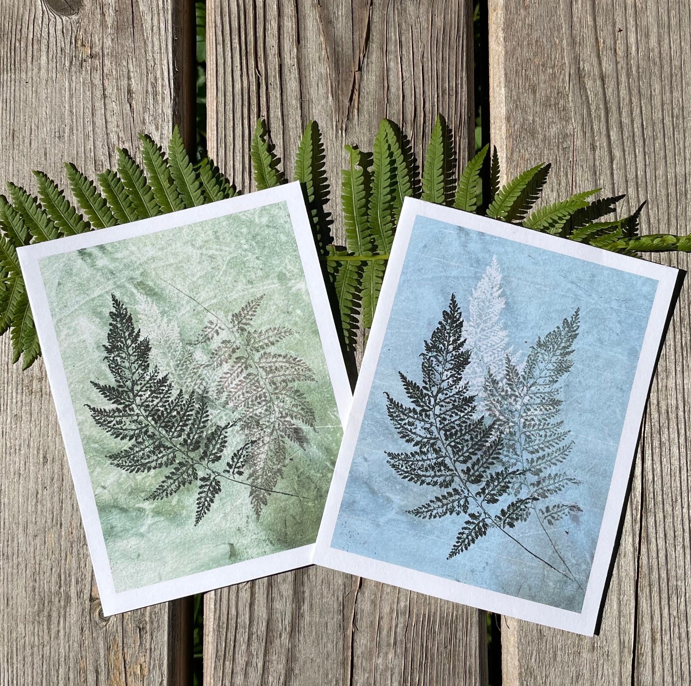 Nature Printed Philippine Fern, Downloadable Blank Greeting Cards ...