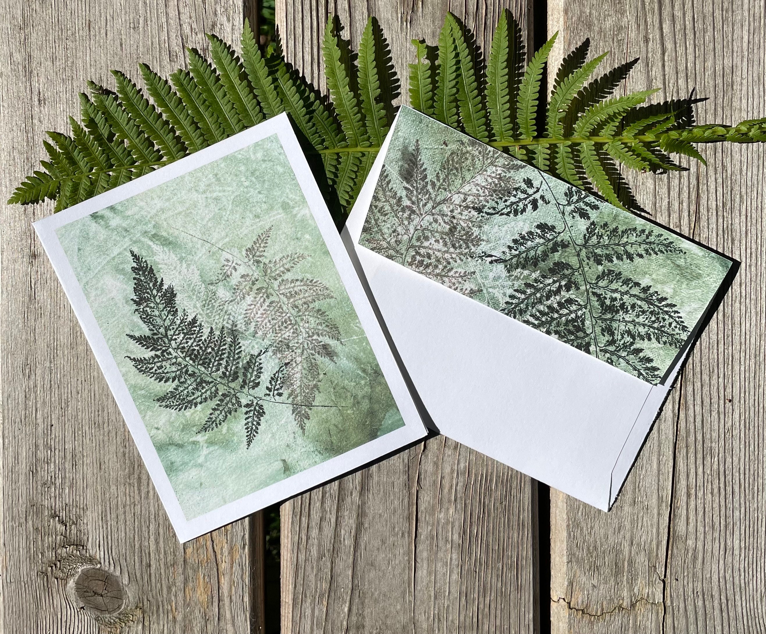 Nature Printed Philippine Fern, Downloadable Blank Greeting Cards ...