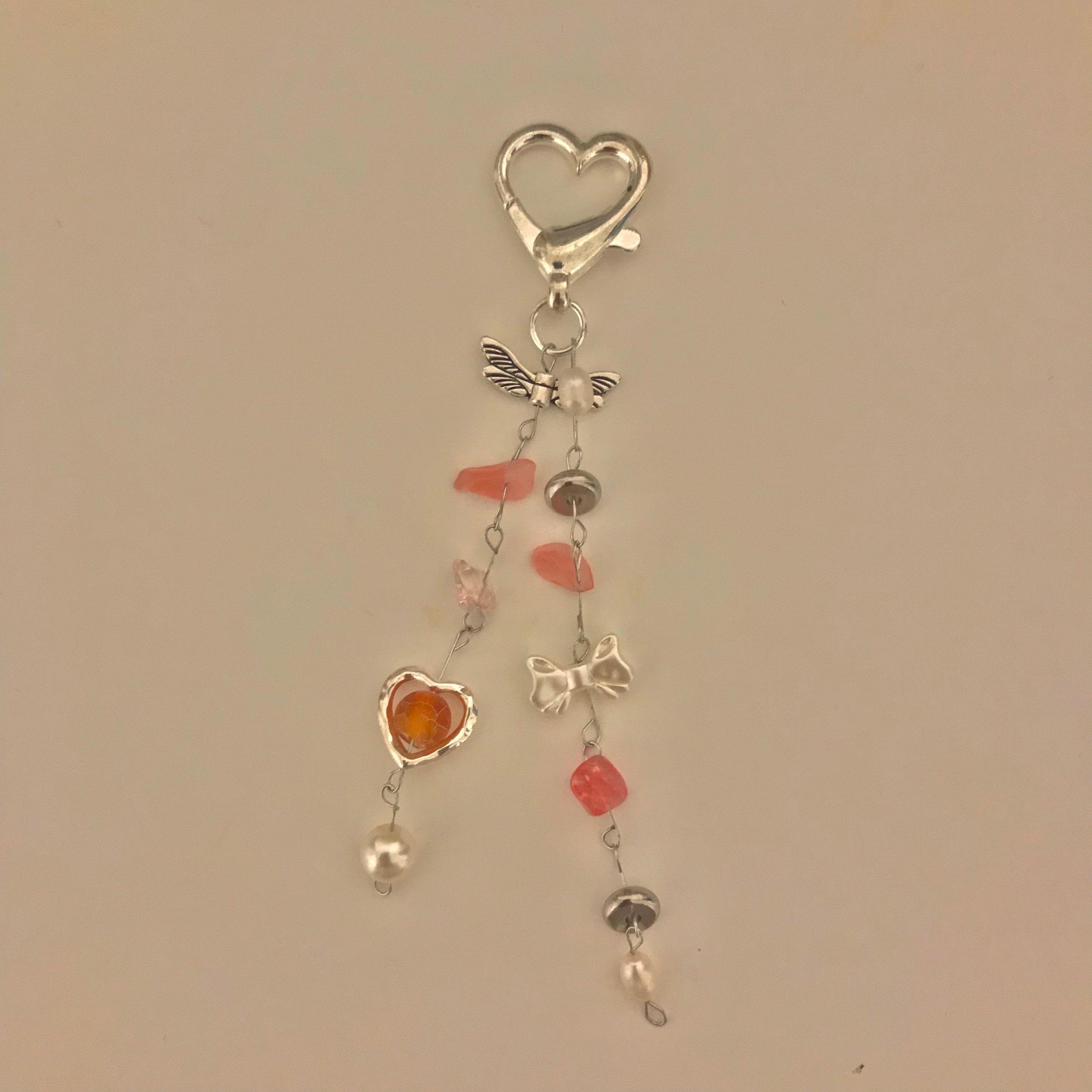 Handmade Pink Theme Keychain ༄ - Etsy