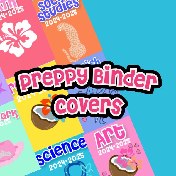 Preppy Notebook - Etsy