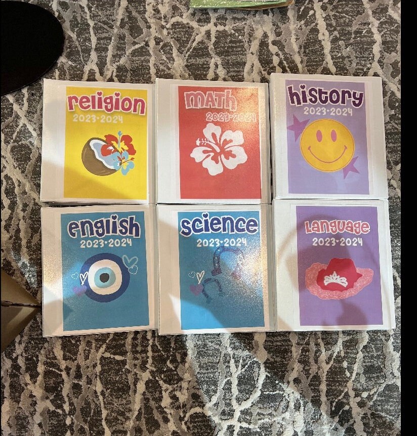 Preppy Binder Cover Preppy Binder Cover Printable Notebook - Etsy