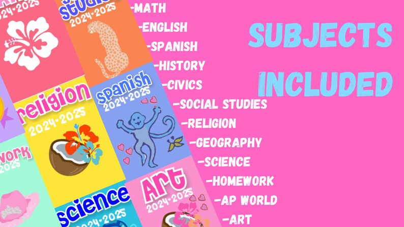 Preppy Binder Cover Preppy Binder Cover Printable Notebook Cover Preppy ...