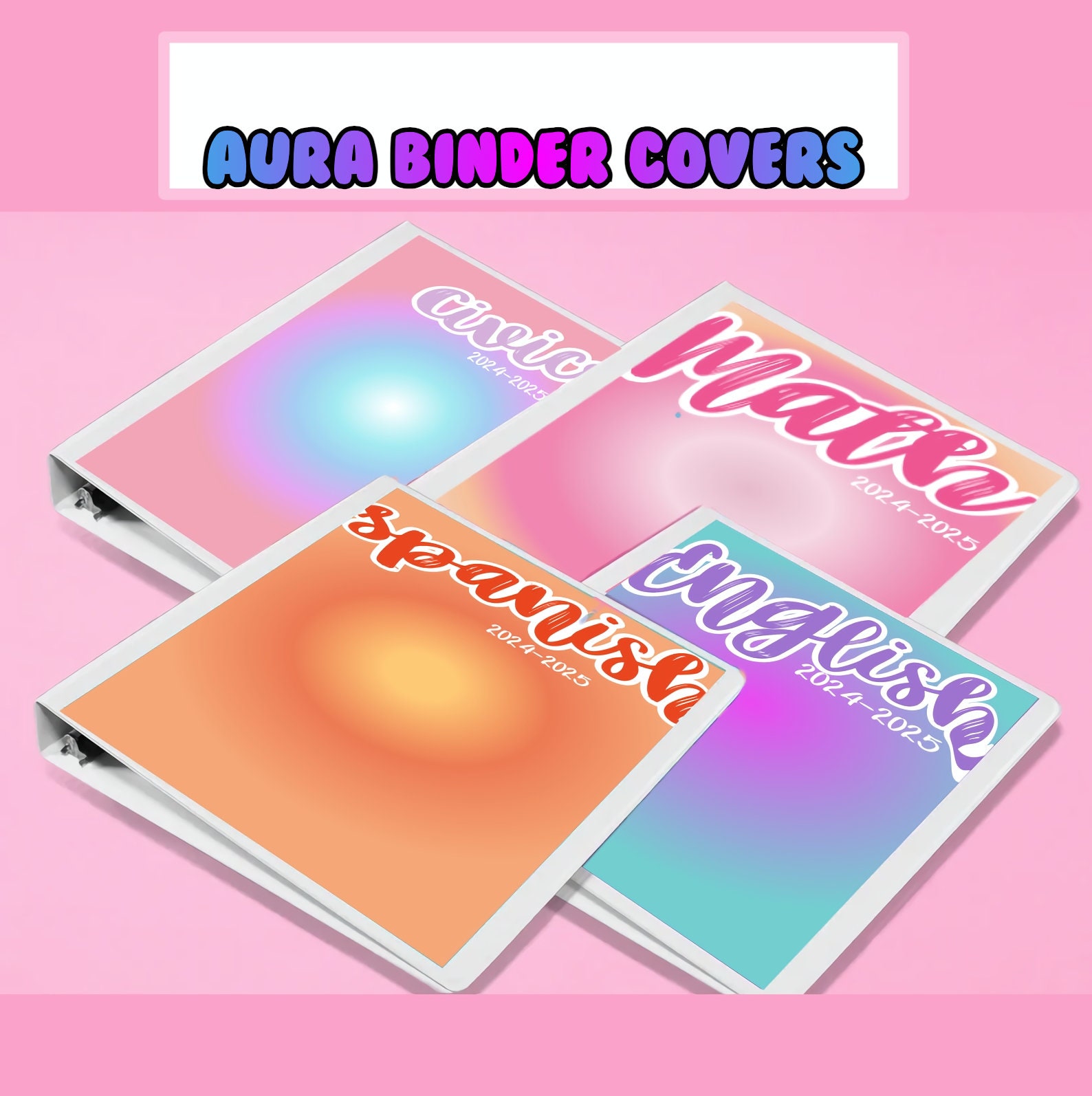 Preppy Binder Covers, Custom, Printable, Aesthetic Binder Covers ...