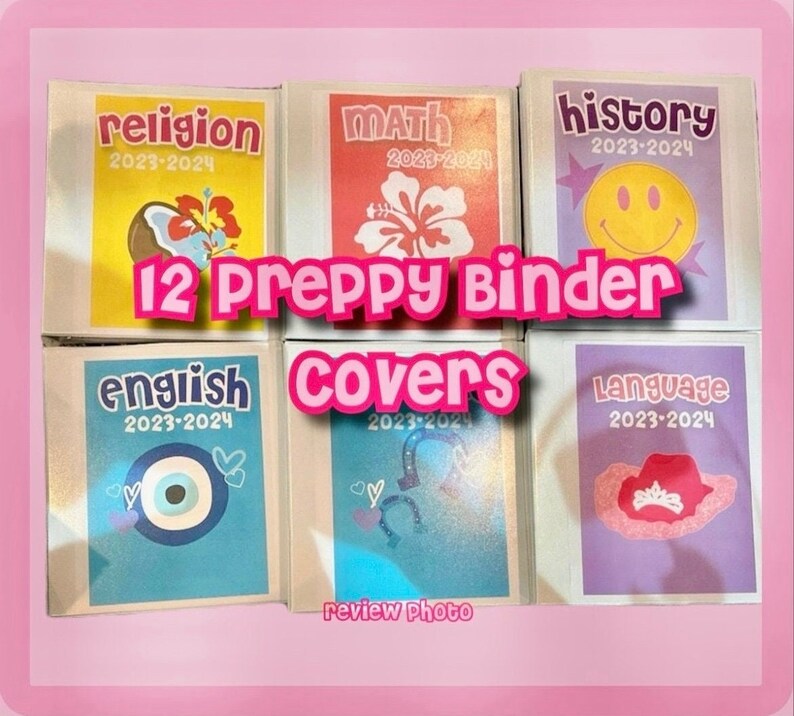 Preppy Binder Cover Preppy Binder Cover Printable Notebook Cover Preppy ...