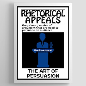Rhetorical Appeals Posters: Ethos Pathos Logos Kairos High School AP ...