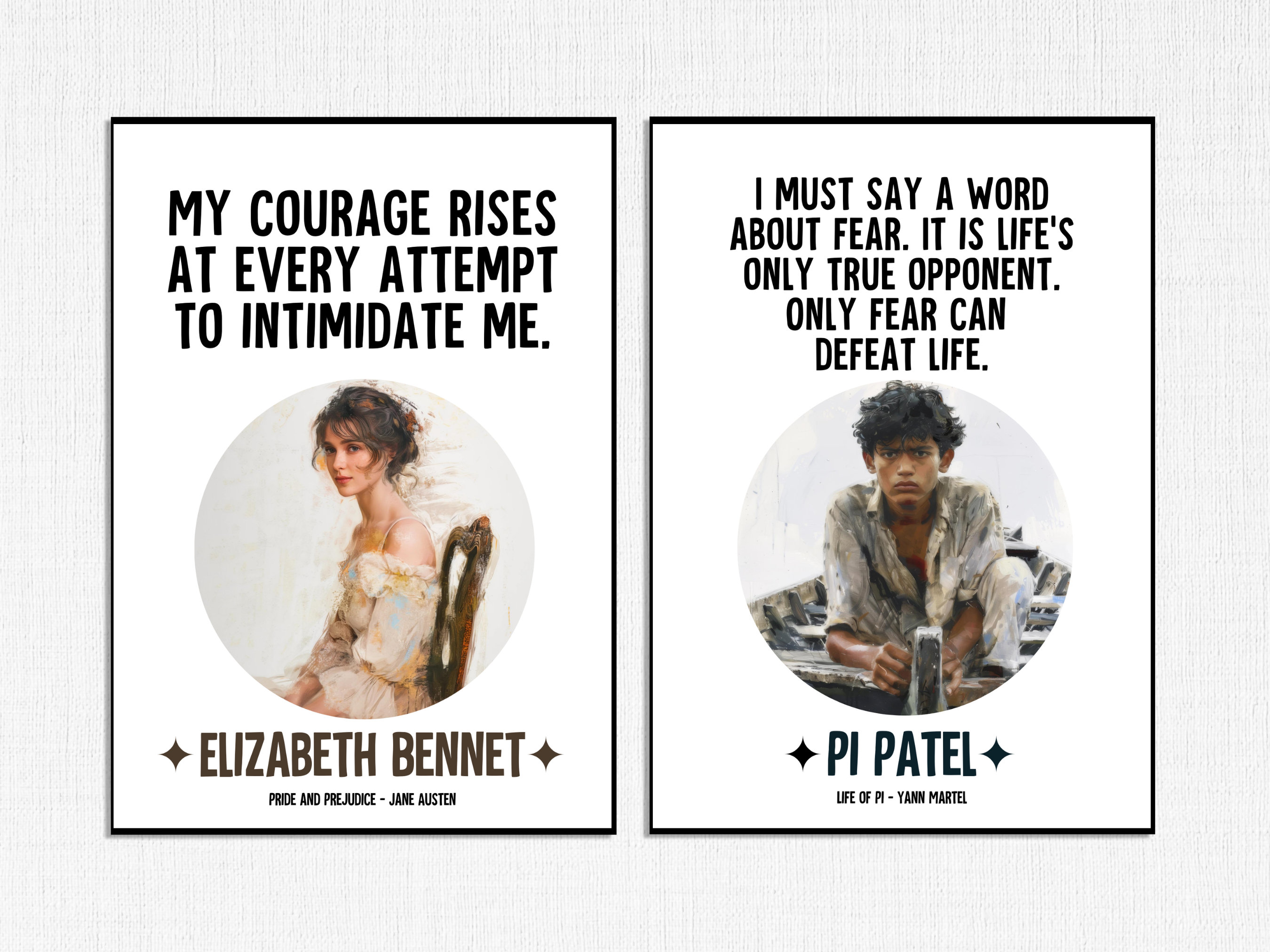 Literary Character Quote Posters: Middle School English Classroom Decor ...