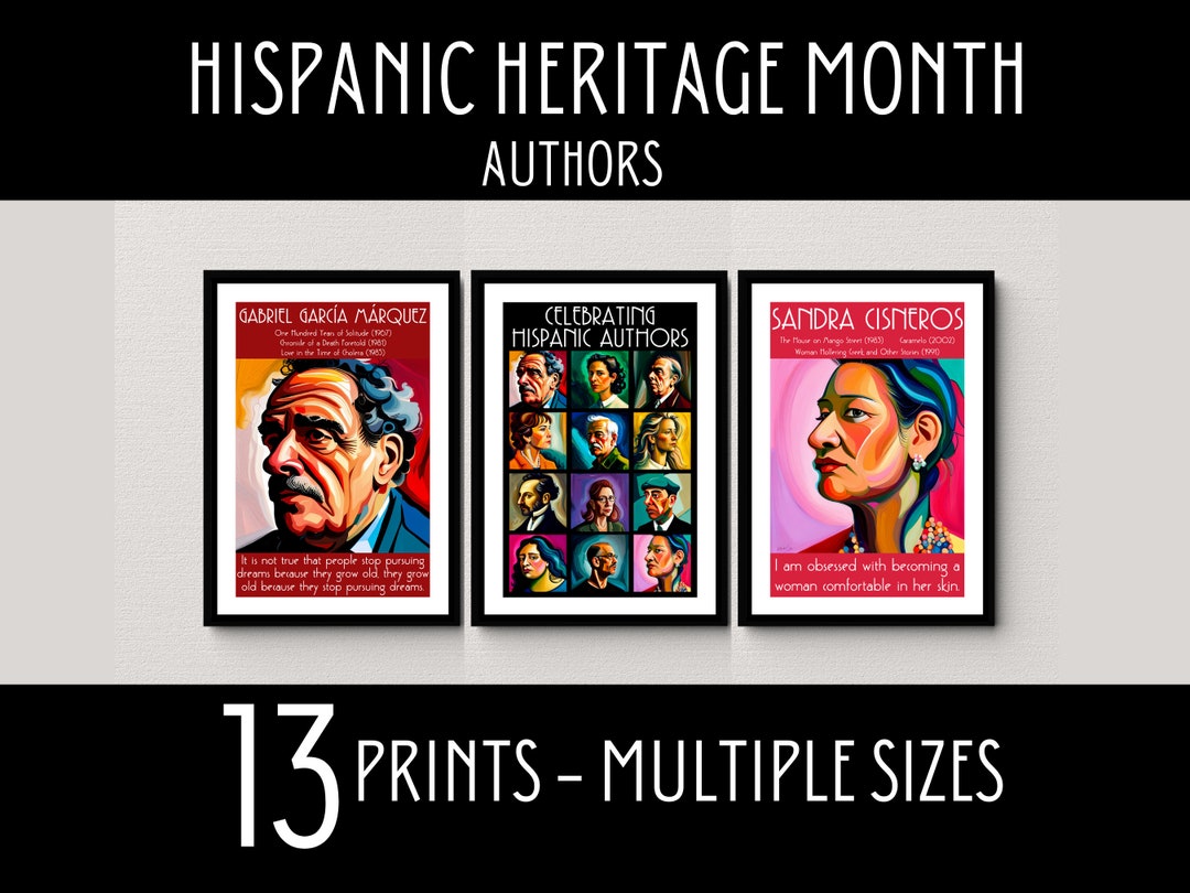 Hispanic Heritage Month Posters Authors, Hispanic Heritage Month ...