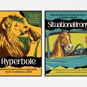 Literary Terms Poster Bundle Figurative Language Posters Literary ...